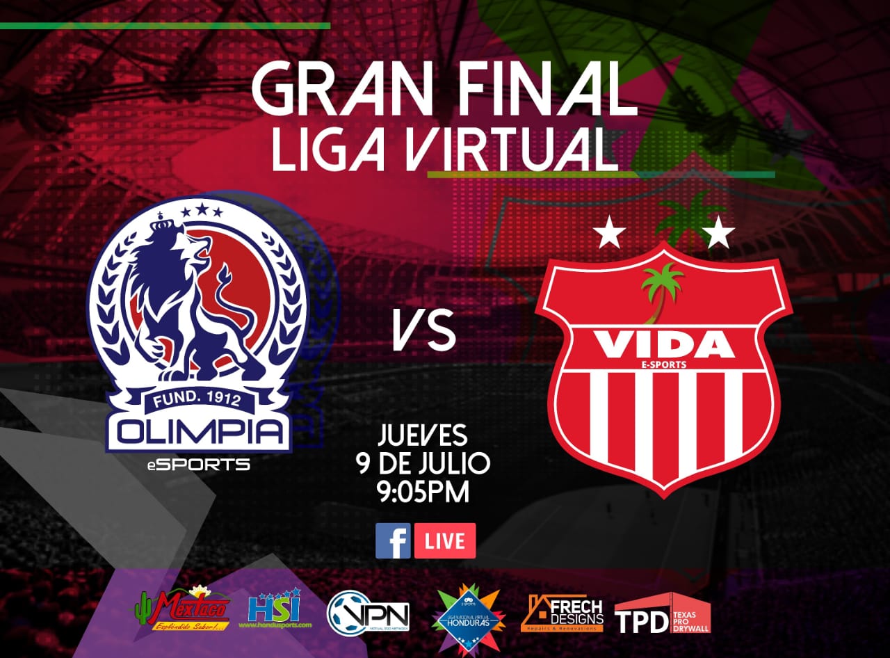 CDS Vida y el Olimpia, animarán la final de la Liga Virtual de Honduras
