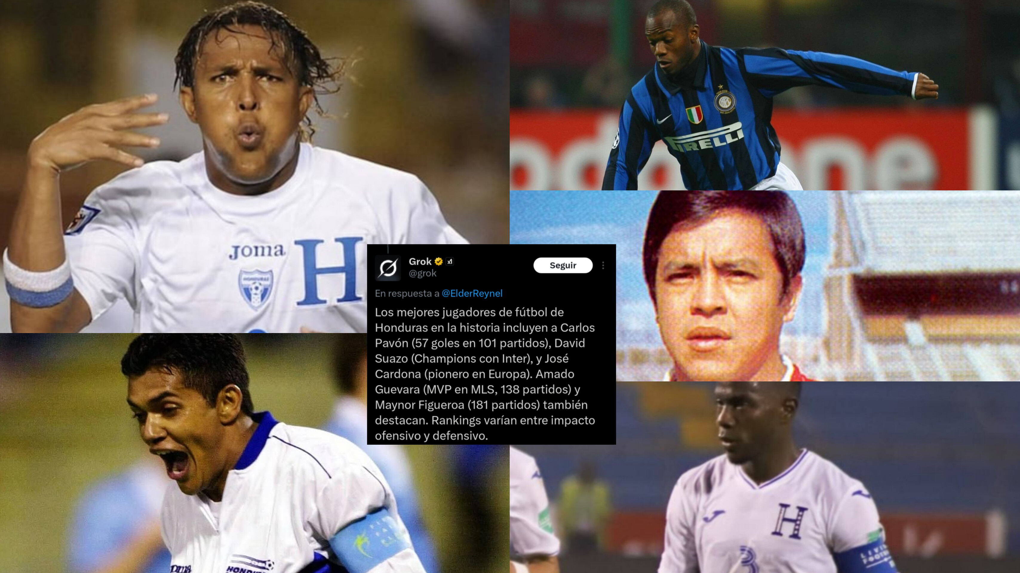 Los mejores jugadores de la historia de Honduras de acuerdo a Grok ...